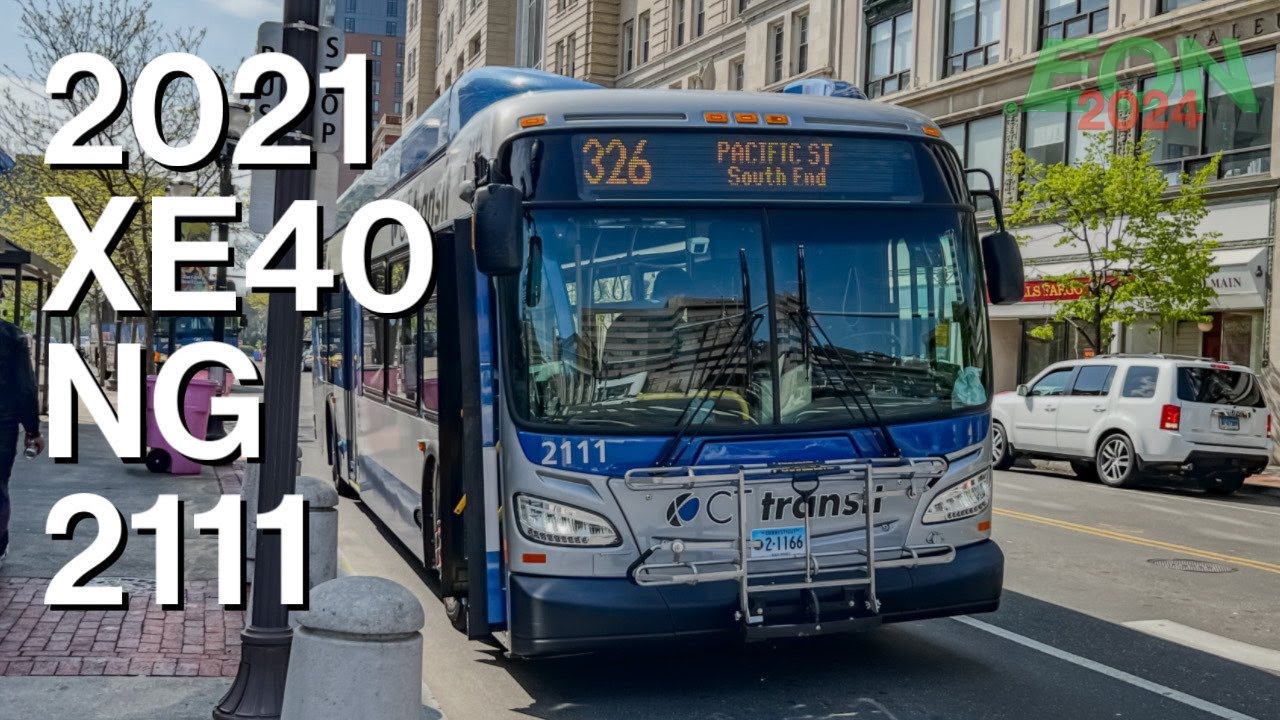 ⁴ᴷ CTtransit Stamford Region: On Board 2021 New Flyer XE40 NG on Route ...