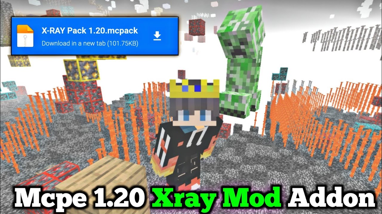 X-RAY Texture Pack For MCPE/Bedrock 1.20👁️| X-RAY Mod For Minecraft Pe ...