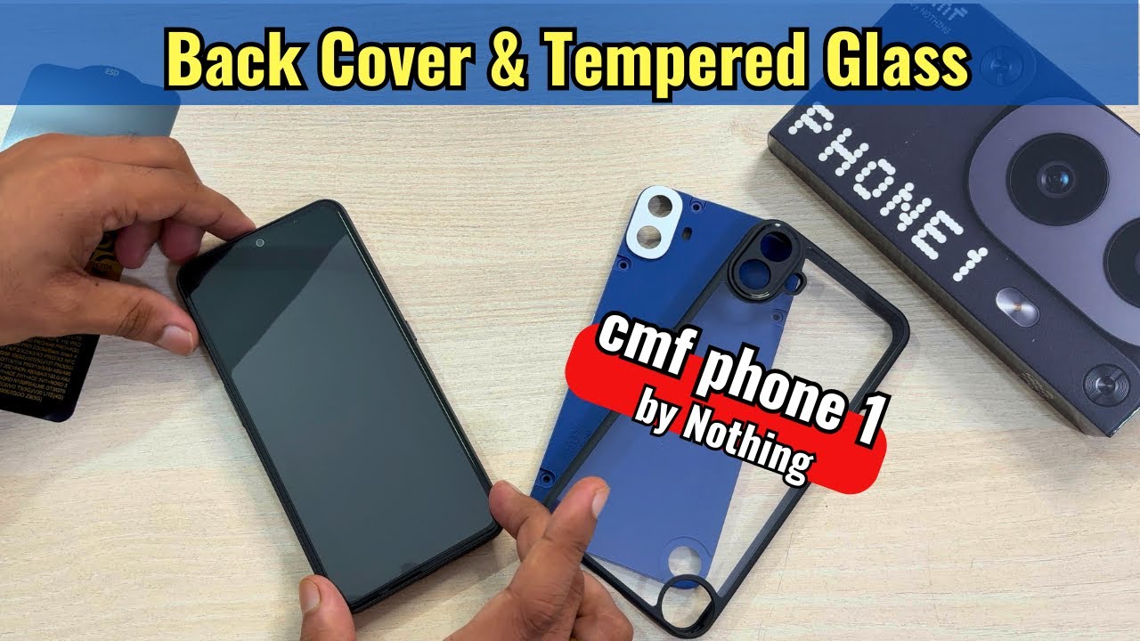 cmf Phone 1 Back Cover & Tempered Glass Review - From Amazon Under Rs ...