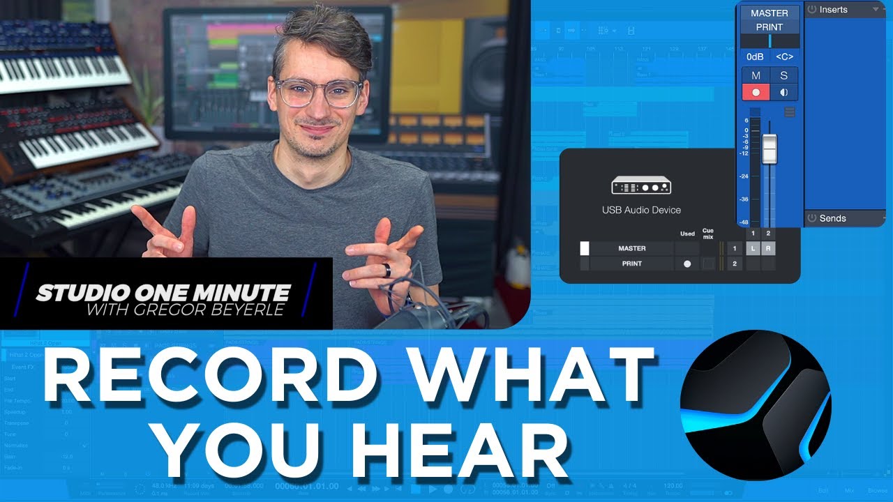 How to record your Master Bus Output! #StudioOneMinute - YouTube