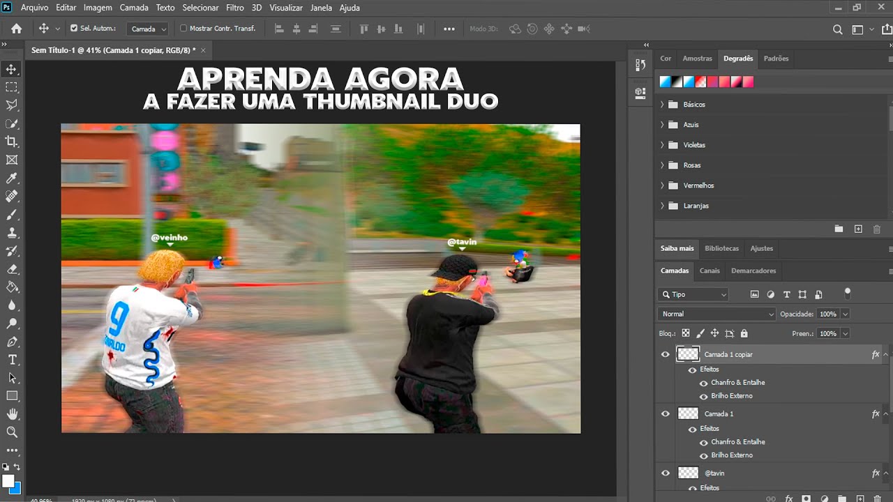 Como FAZER uma Thumbnail DUO FIVEM #1 - YouTube