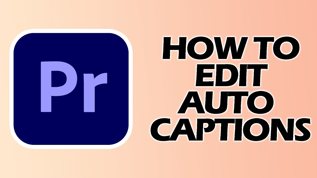 How To Edit Auto Captions All At ONCE in Premiere PRO | AUTO CAPTION ...