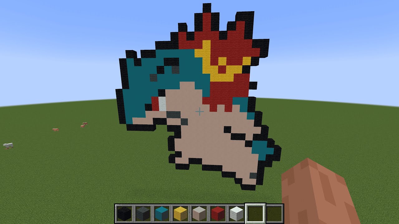 Creando a Typhlosion en Minecraft | Pixel Art - YouTube