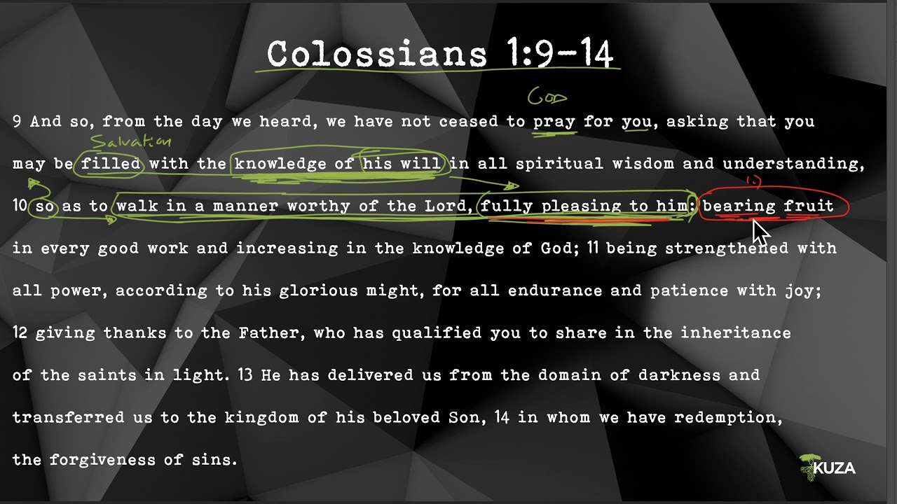 Soma- Colossians 1:9-14 - YouTube