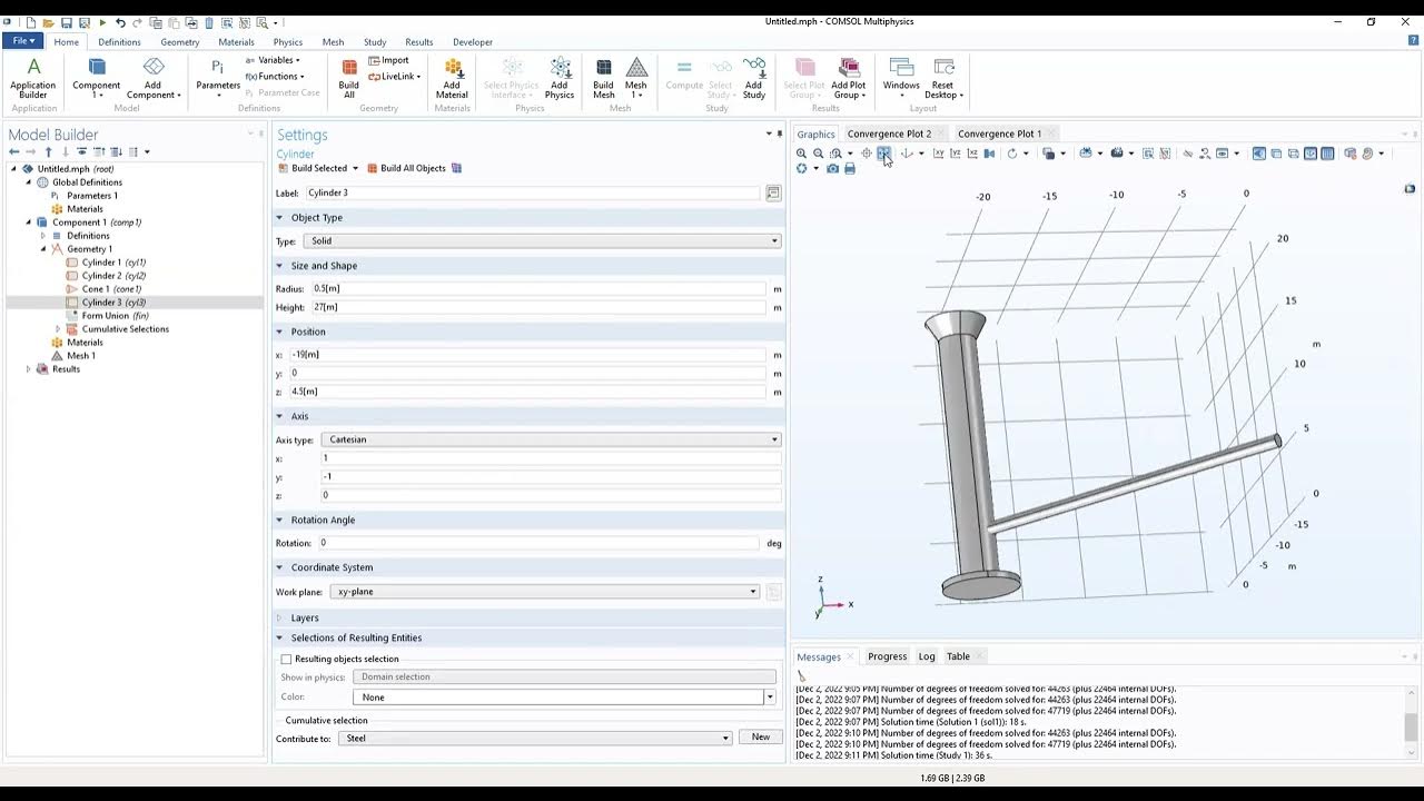 HOW TO BUILD 3D COMPLEX GEOMETRY IN COMSOL - YouTube