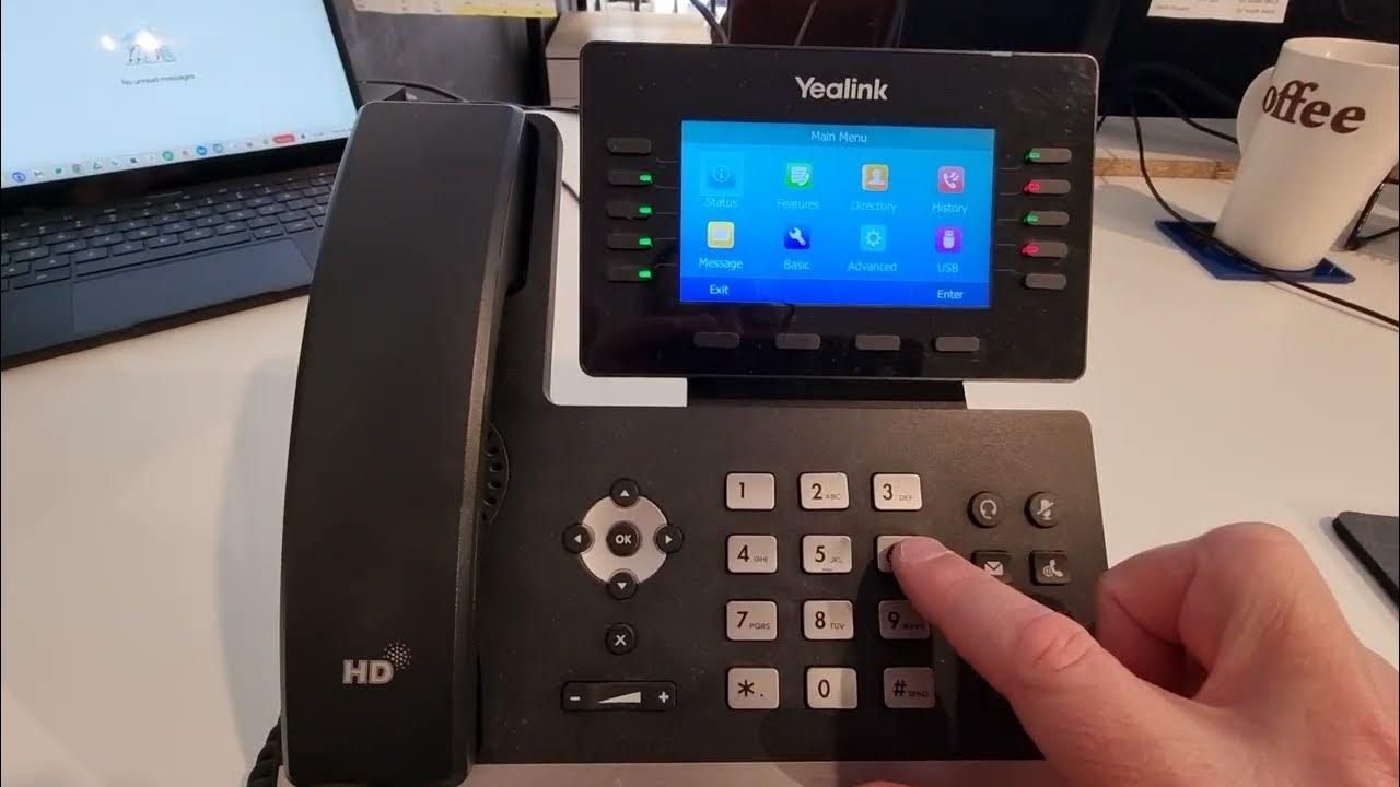 Yealink SIP T54W - Connecting to Wifi - YouTube