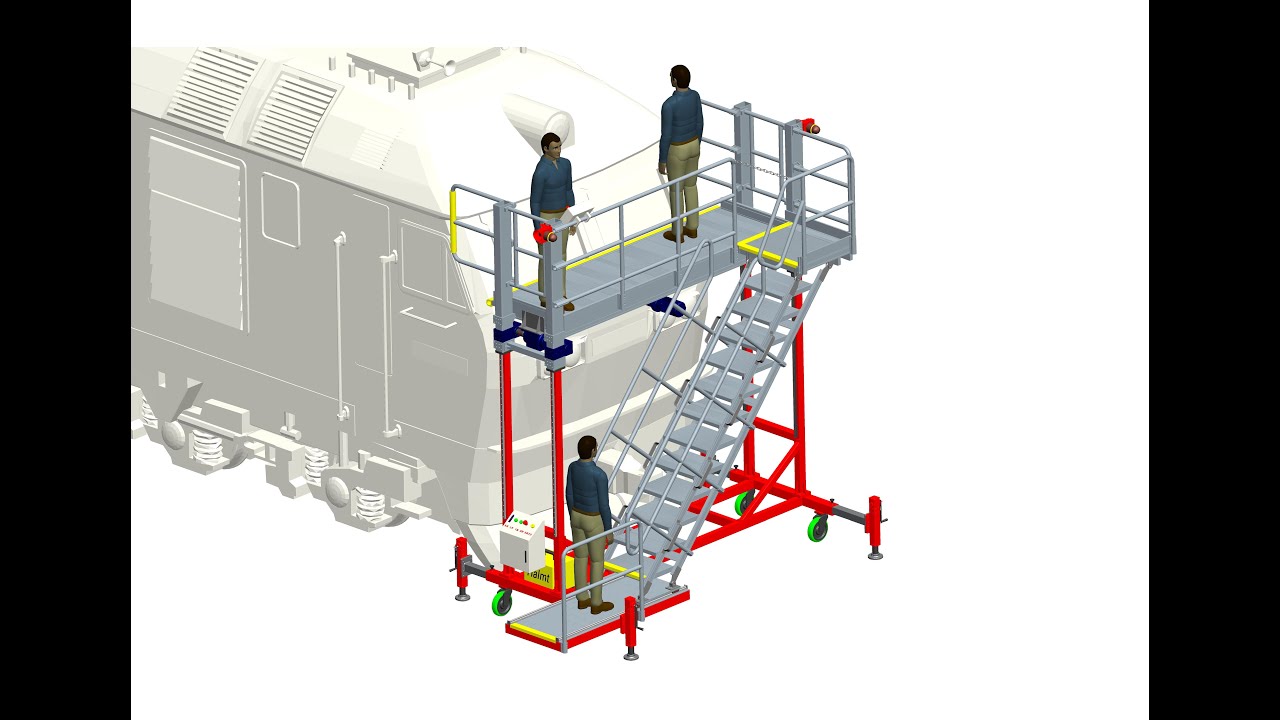 electrical height adjustable platform - YouTube