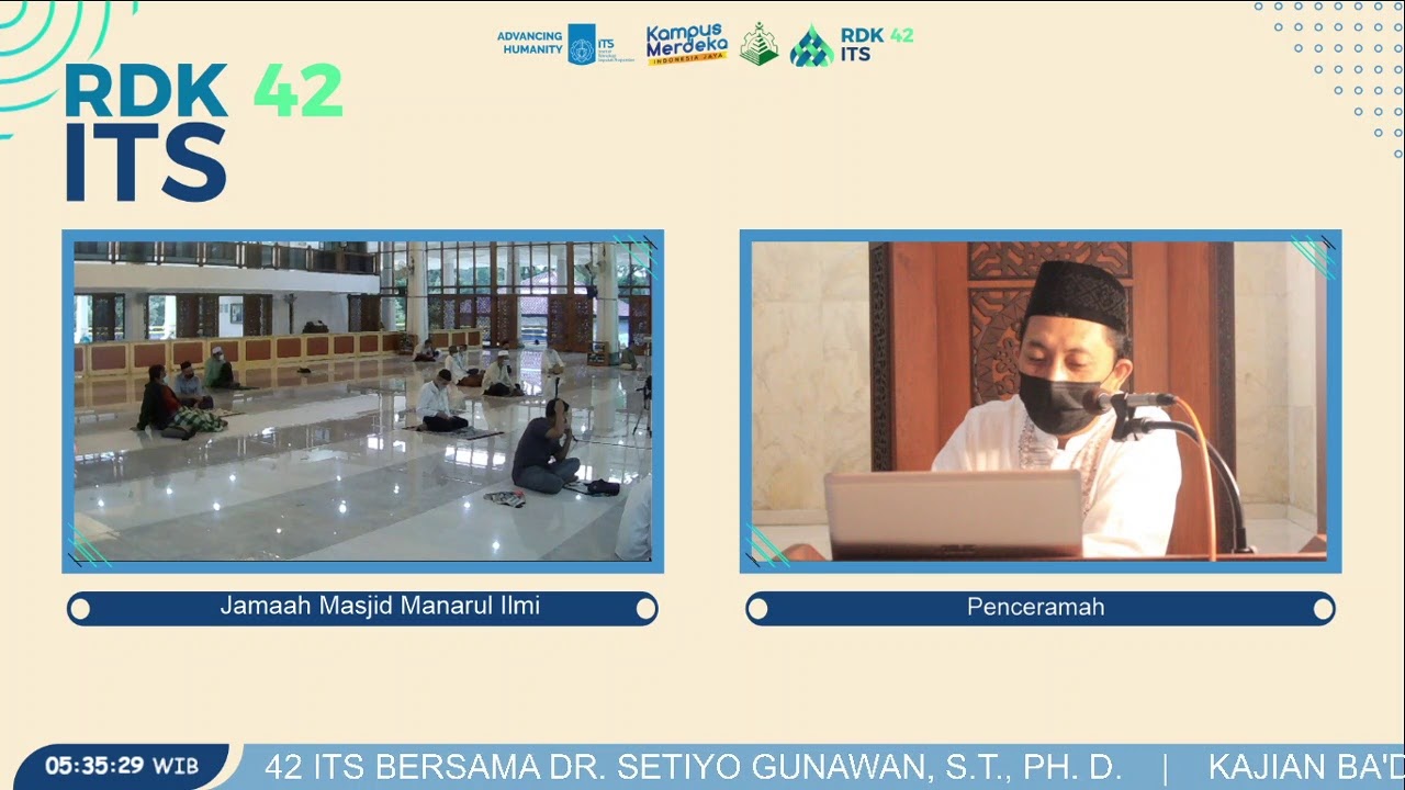 Kajian Bakda Subuh RDK 42 ITS bersama Dr. Setiyo Gunawan, S.T., Ph. D ...