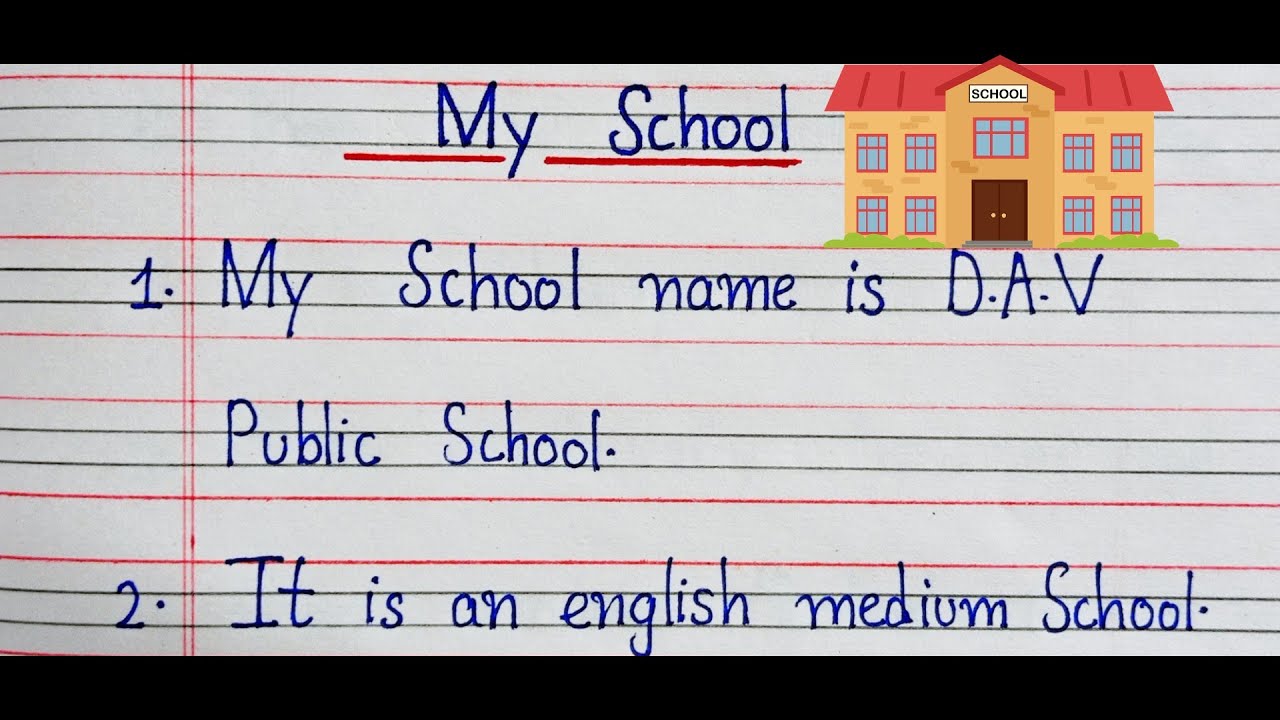 10 Lines Essay On My School In English|Essay On My School |10 Lines On ...