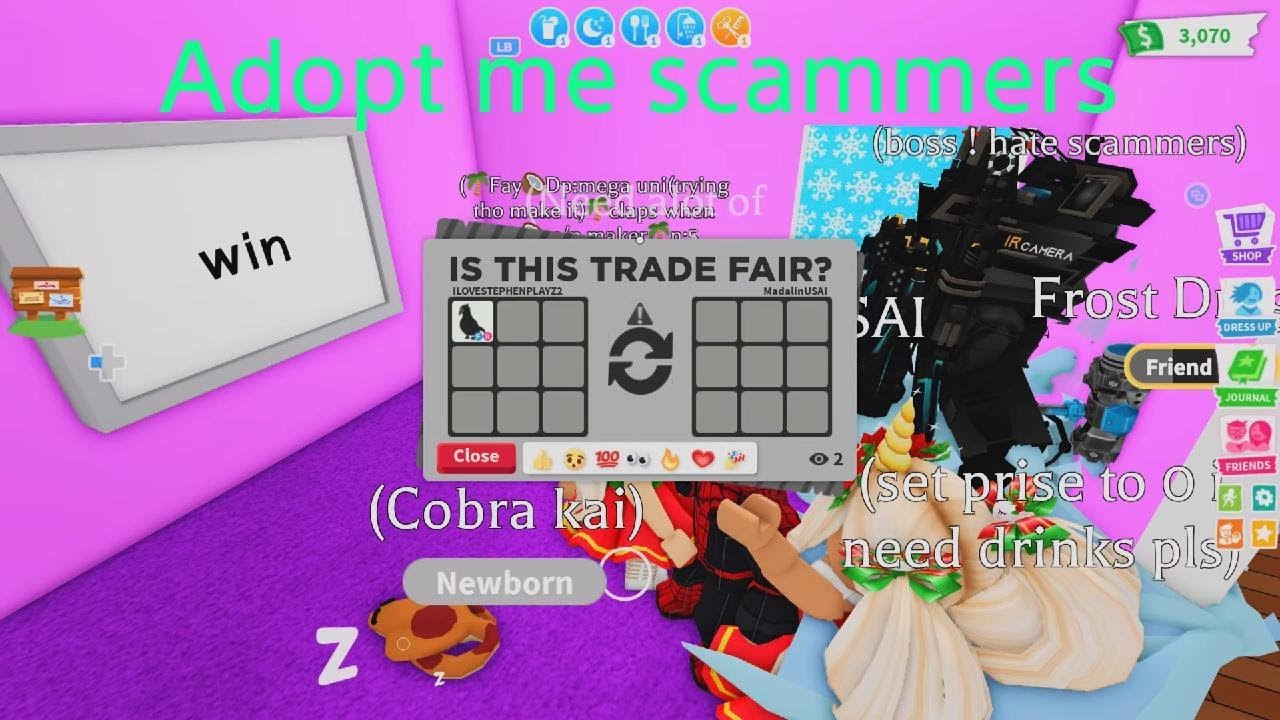 Catching adopt me scammers)pt1 - YouTube