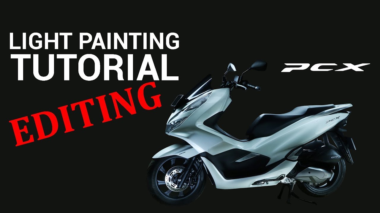 Tutorial Photoshop : Editing Motorcycle Light Painting - YouTube
