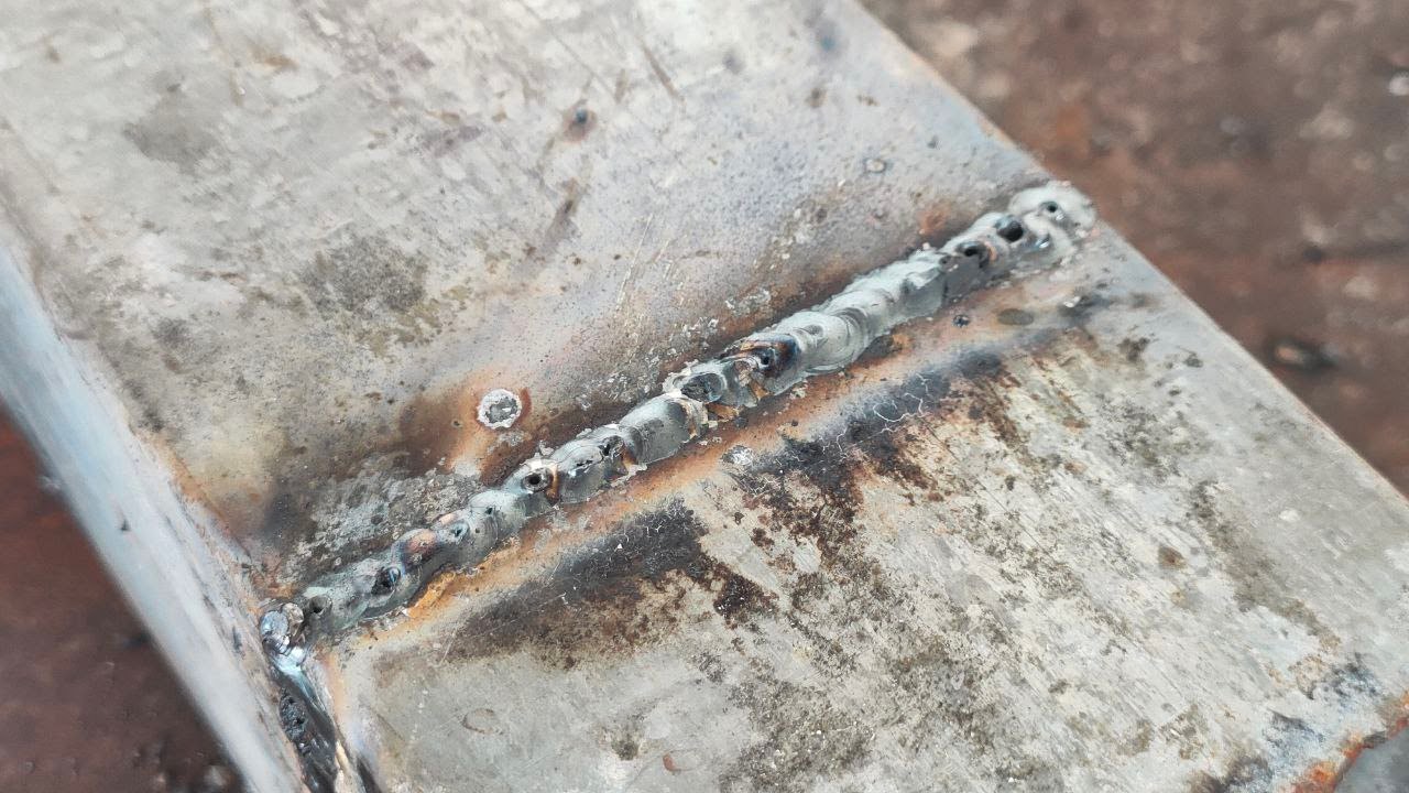 How to weld steel method 7.5cmx7.5cm and thickness 1mm - YouTube