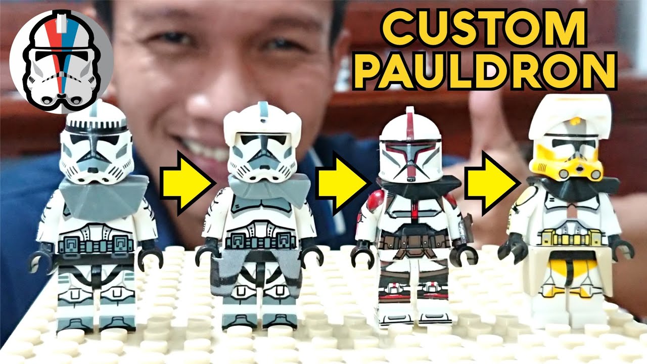 Perfect Custom your Clone Trooper Pauldron for Lego minifigure - YouTube
