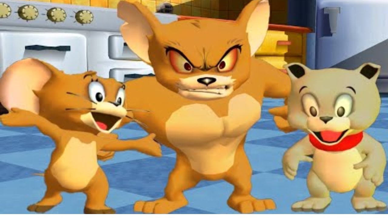 Tom and Jerry War of the Whiskers(2v2): Tyke and Jerry vs M.Jerry and ...