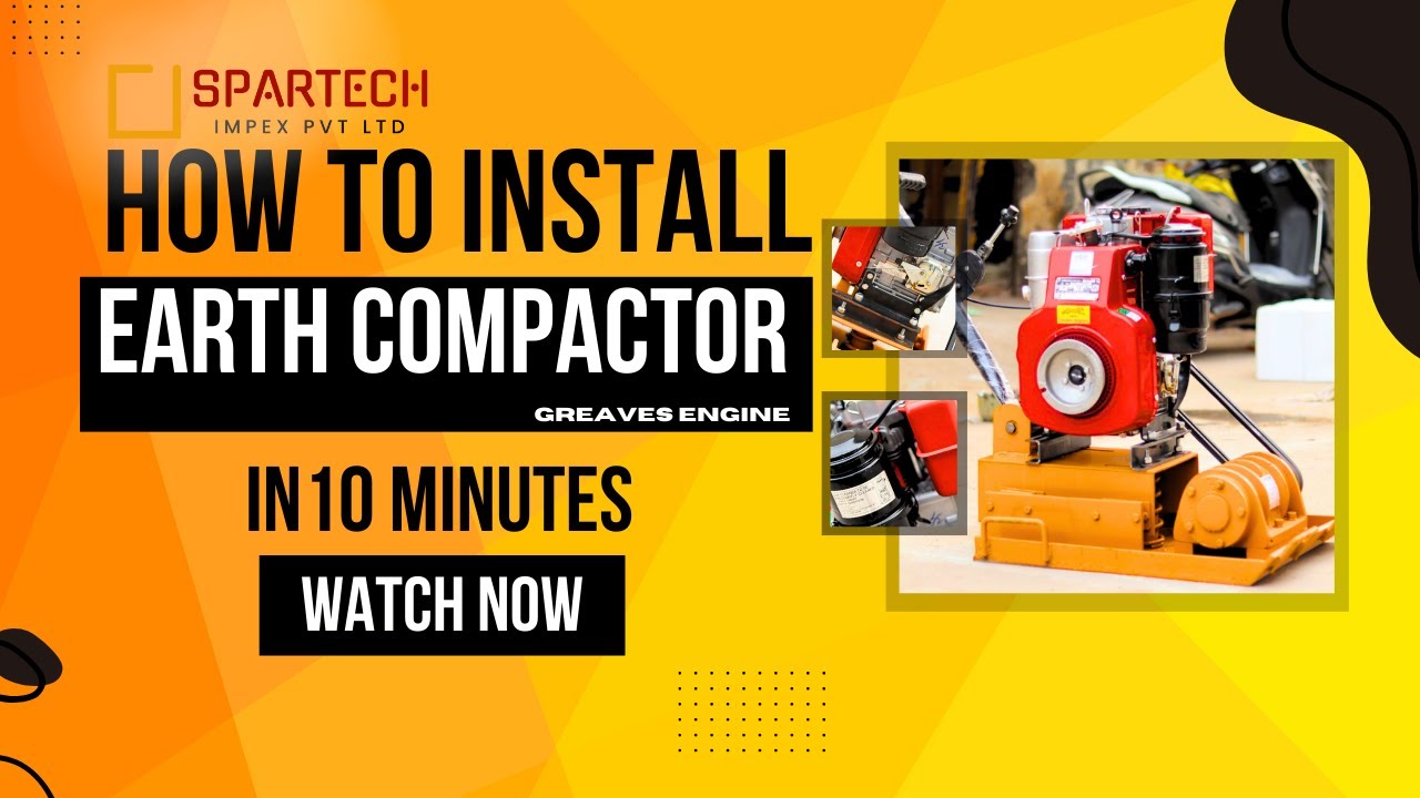Install Earth Compactor –Powerhouse of construction @spartech.machine # ...