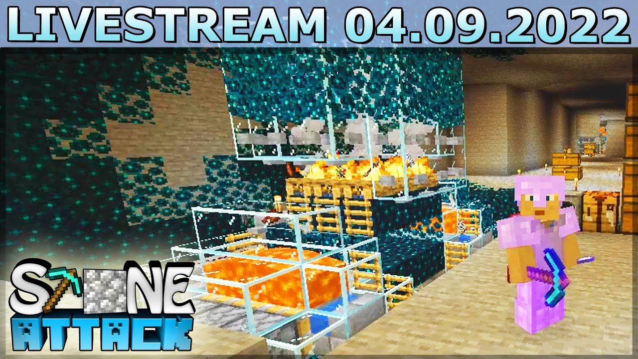 Sculk Farm Upgrade! Minecraft Stone Attack! - YouTube