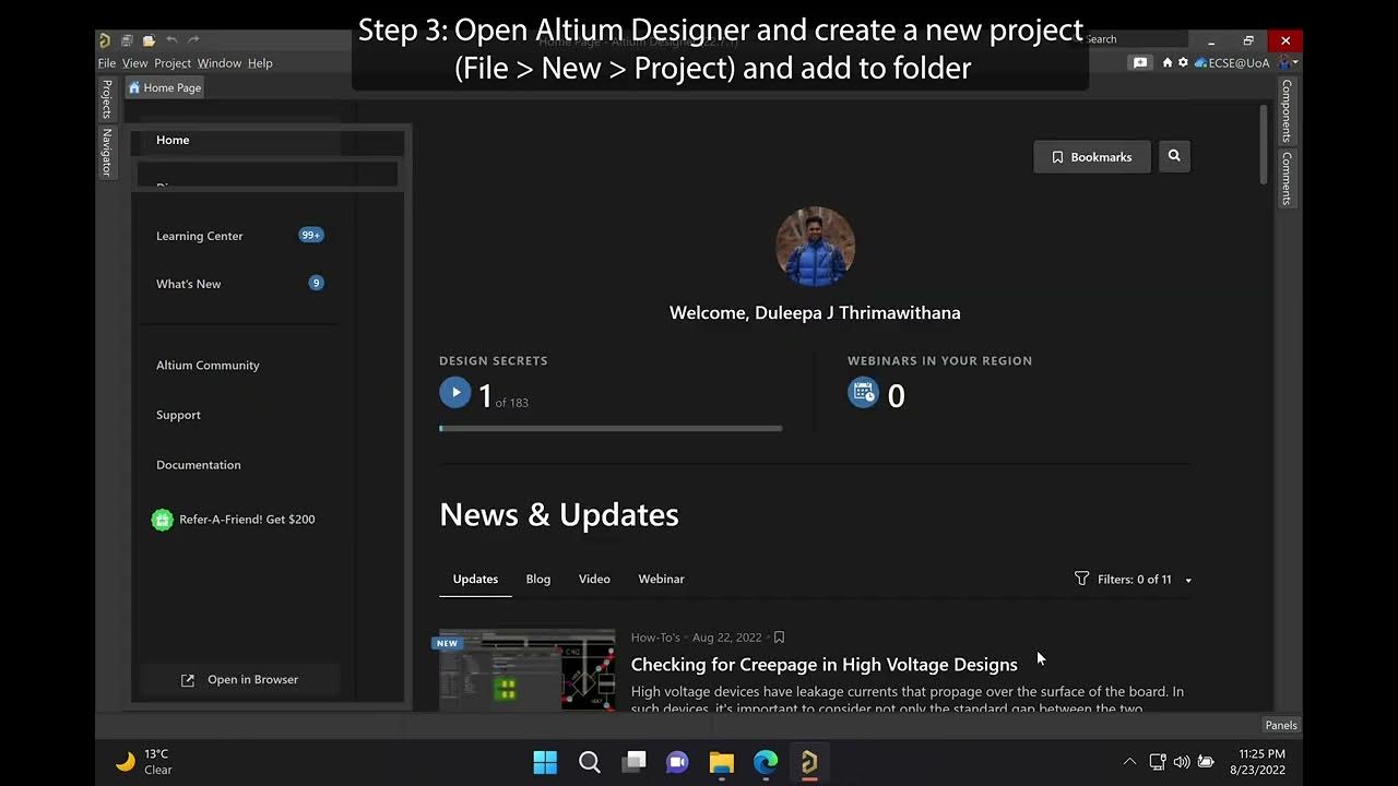 Altium Designer Tutorial - Part 1 (Project Setup) - YouTube