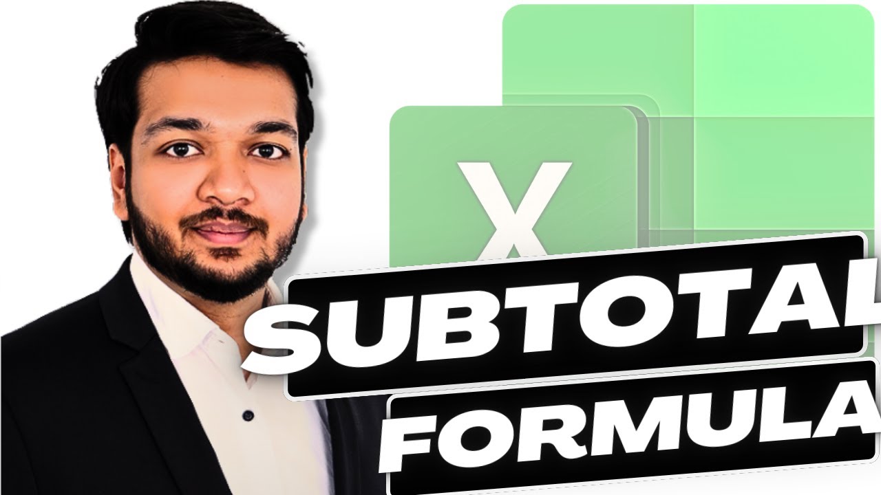 How To Use SUBTOTAL Function In Excel YouTube How To Use SUBTOTAL Function In Excel YouTube