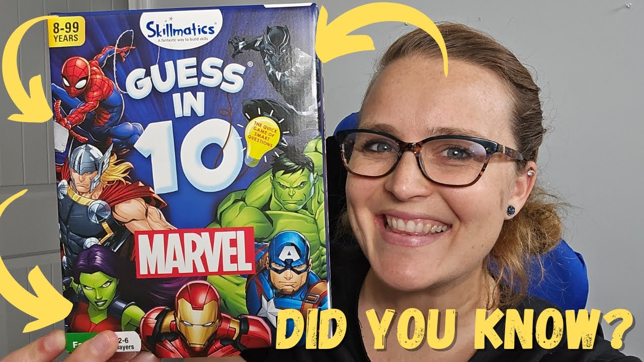 Superhero Fun: Skillmatics Guess in 10 Marvel Card Game! - YouTube