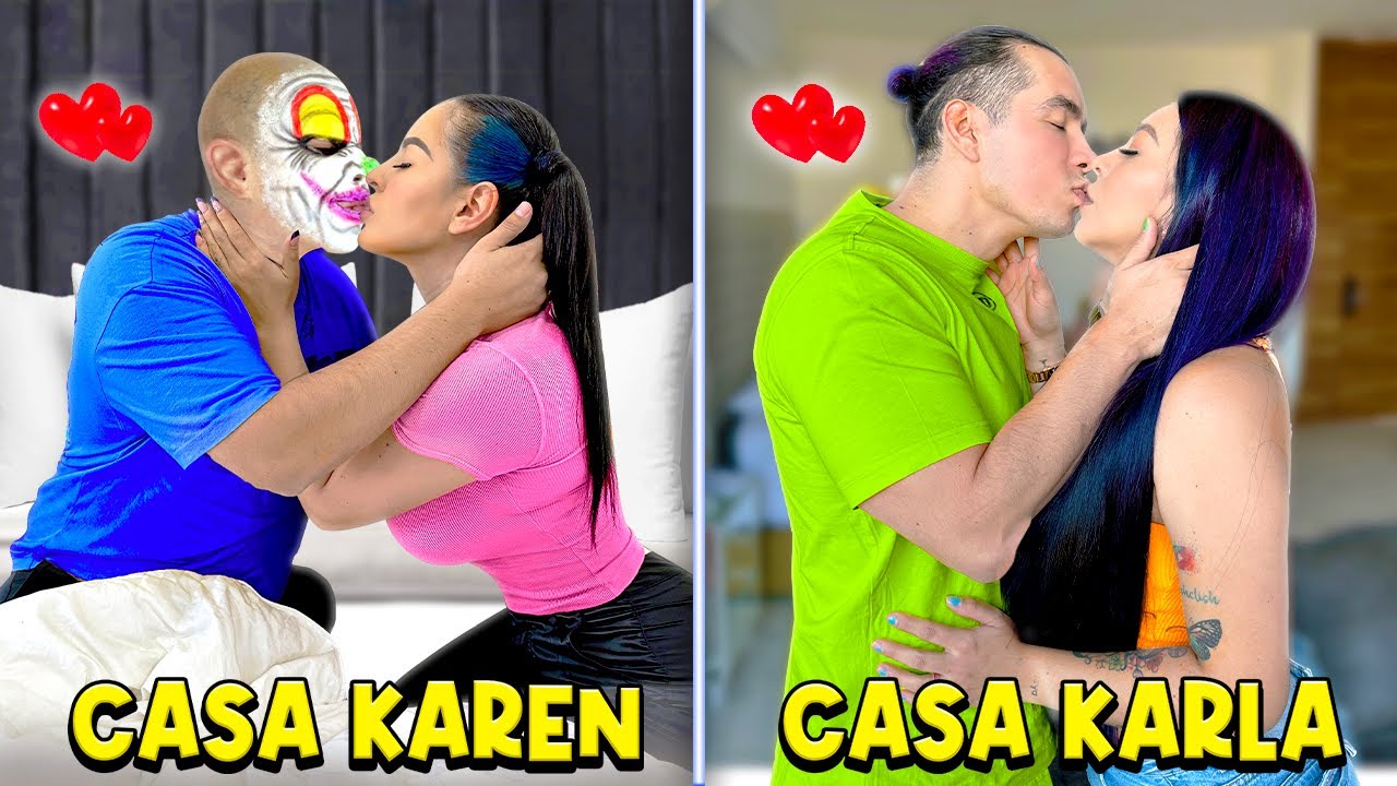 24 HORAS INTERCAMBIANDO DE CASA Y DE PAREJAS 👩🏻‍ ️‍💋‍👨🏻 *Se salió de control* | Karla Bustillo ...
