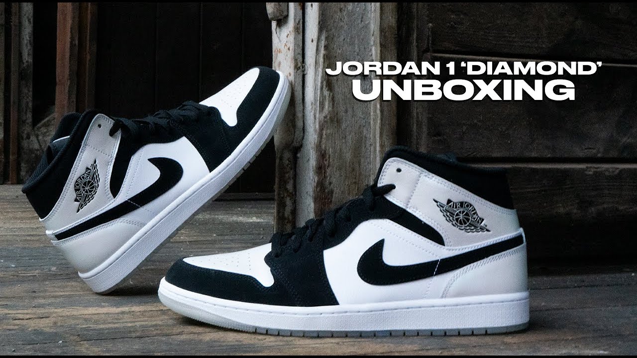 Nike Air Jordan 1 'Diamond' | Unboxing | - YouTube