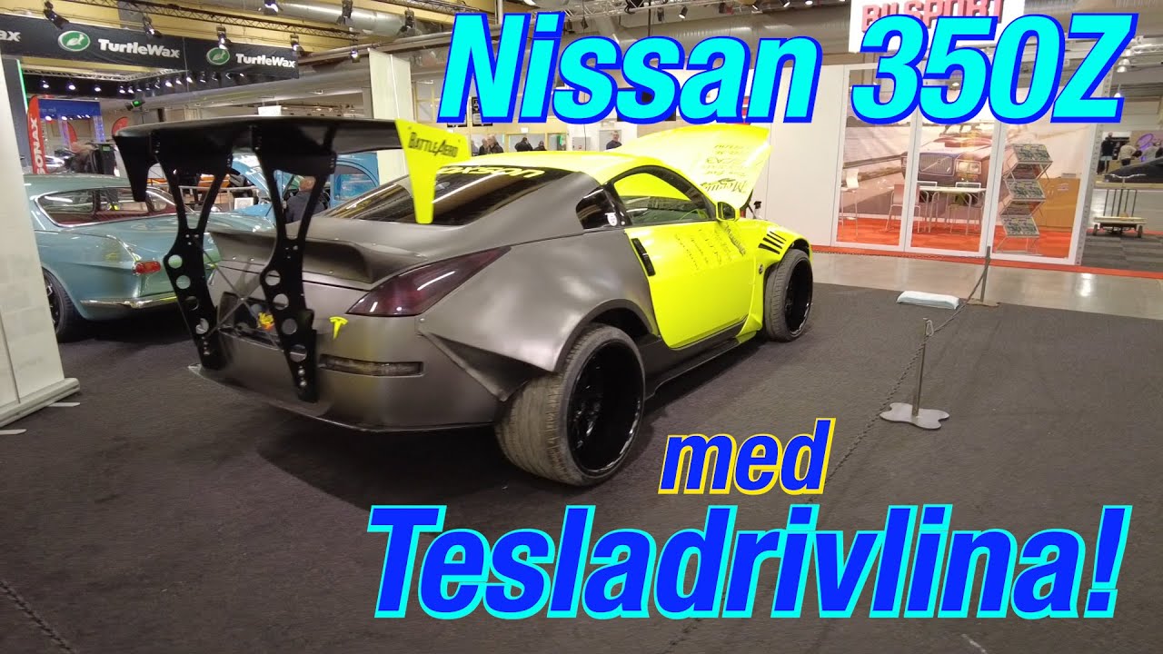Nissan 350Z med Tesla S drivning! - YouTube
