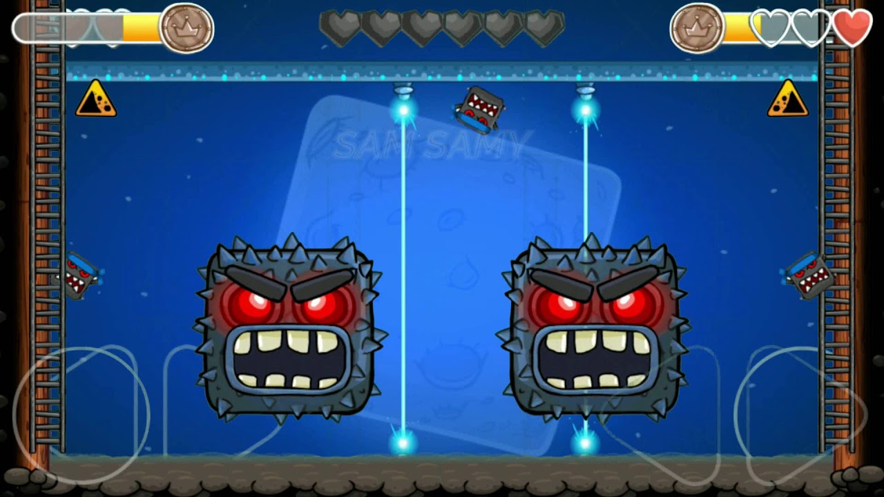 Moon Boss vs Cave Boss Baby Boss Ball Red Ball 4 Fight - YouTube