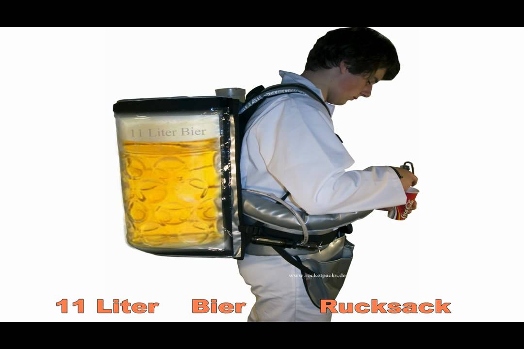 bier rucksack 19 liter - YouTube