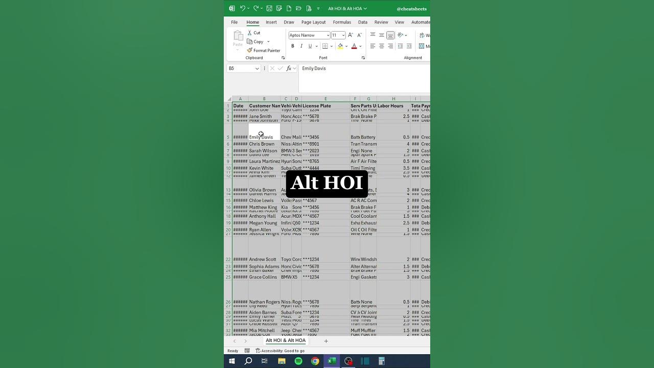 Autofit Rows and Columns in Excel #excelautofit #excelcheats #excelshortstips #excelhacks # ...
