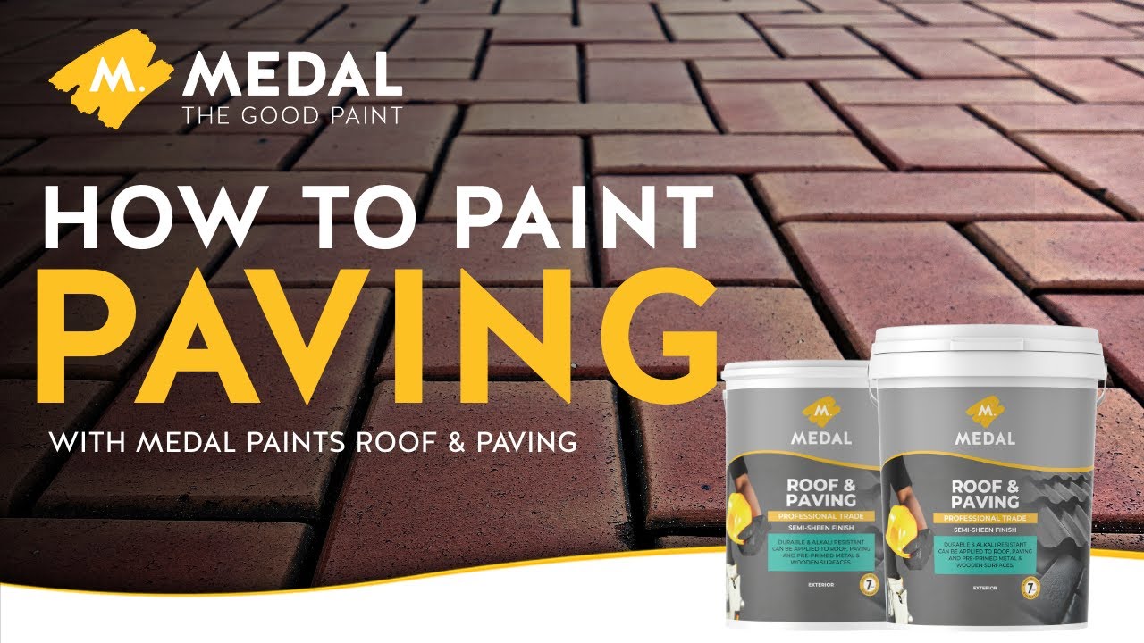 How to Paint Paving Like a Pro | Medal Roof & Paving Paint with Bernie ...