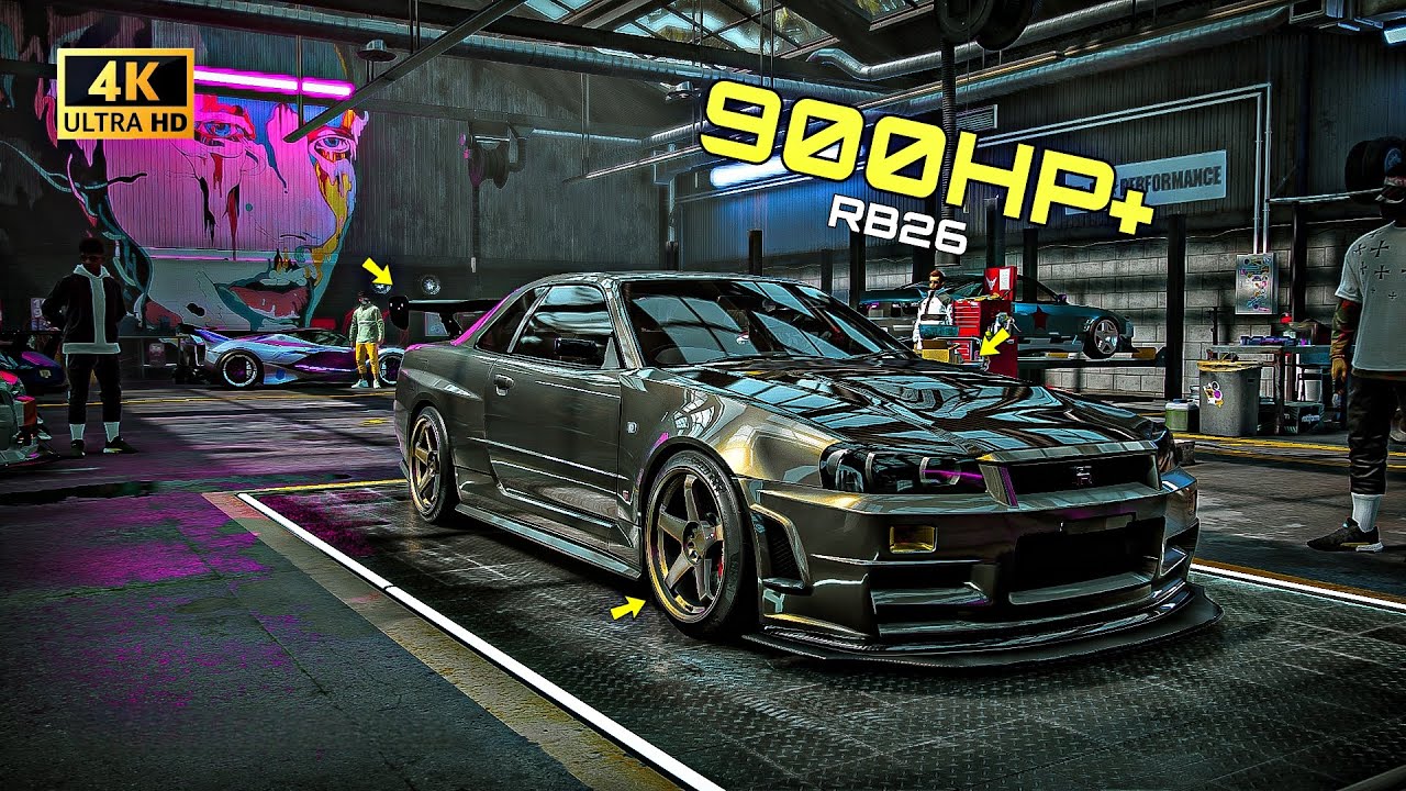 900HP+ Nissan Skyline R34 GTR Customization - NFS Heat | Gameplay 4K ...
