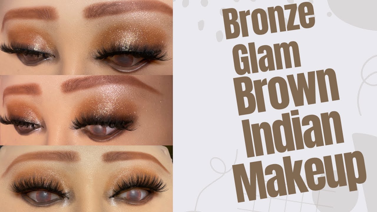 Soft glam makeup tutorial | brown Indian makeup | bronze glam makeup tutorial | Bb makeup studio ...