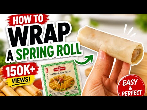 How To Wrap A Spring Roll ‼️
