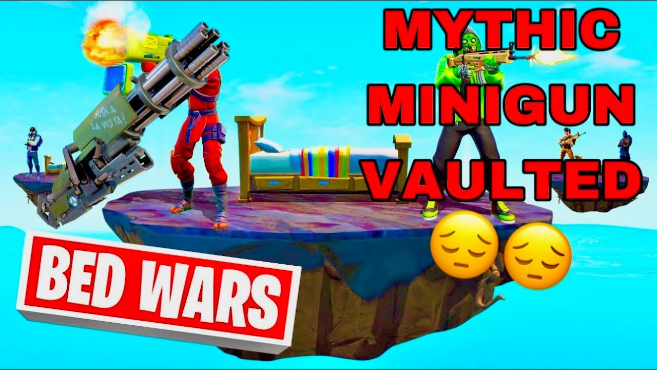 The Mythic Minigun Got Vaulted In Fortnite BedWars! (Update) - YouTube