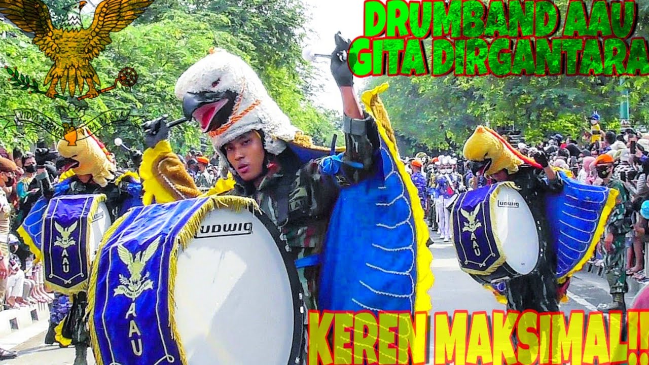 MASKOT ELANG KEREN PAKAI BANGET || DRUMBAND AAU GITA DIRGANTARA‼️ - YouTube