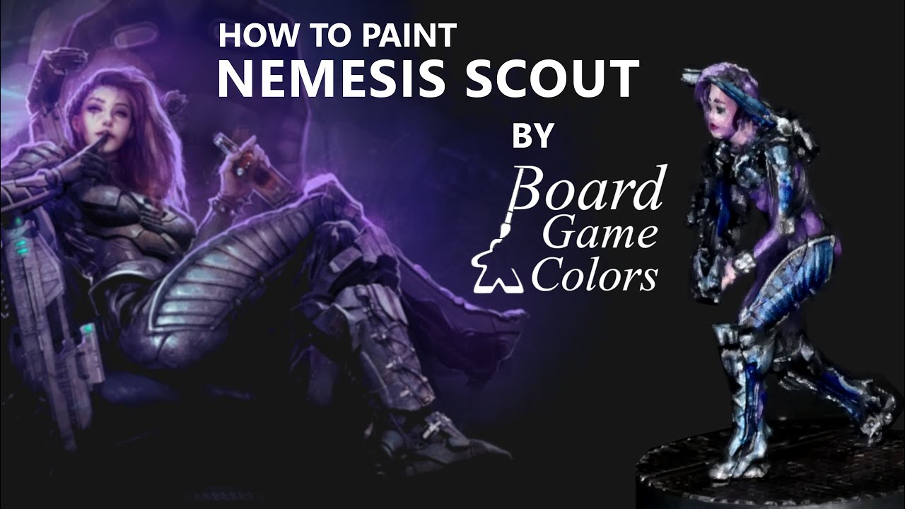 How to paint Scout Miniature - Nemesis painting guide series by Board ...