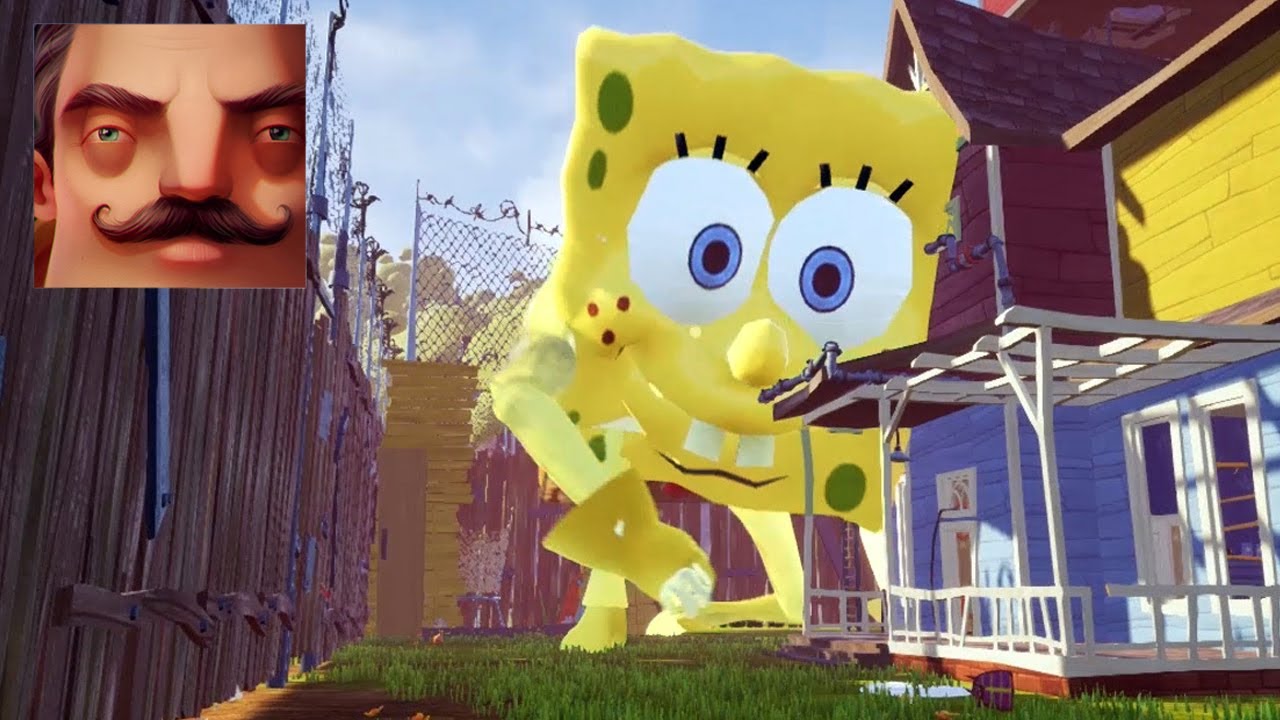 Hello Neighbor - My New Neighbor Big SpongeBob Act 2 Hole Gameplay ...
