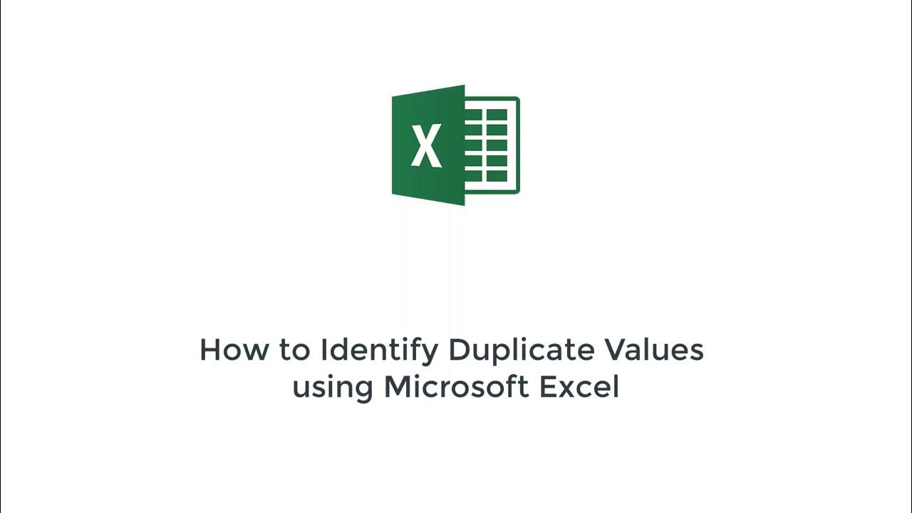 Excel Tips: How to Quickly Identify Duplicate Values in Your Data - YouTube