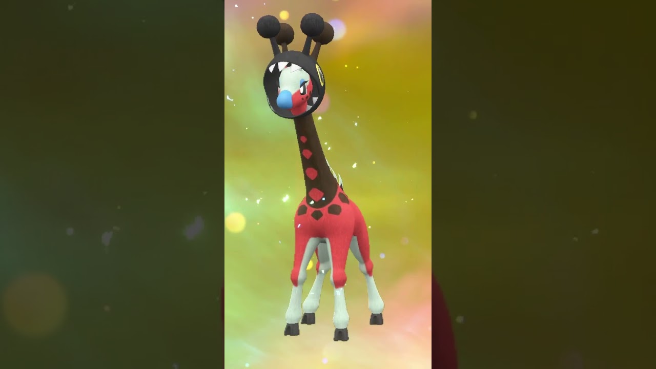 SHINY GIRAFARIG to SHINY FARIGIRAF in Pokemon Scarlet & Violet - YouTube