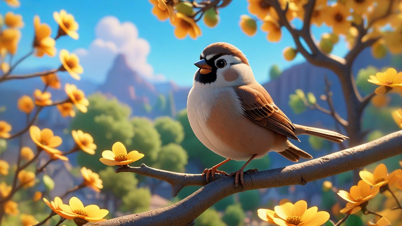 The Sleepy Sparrow’s Morning Chirp 🐦🌅 | Fun Learning Story for Kids ...