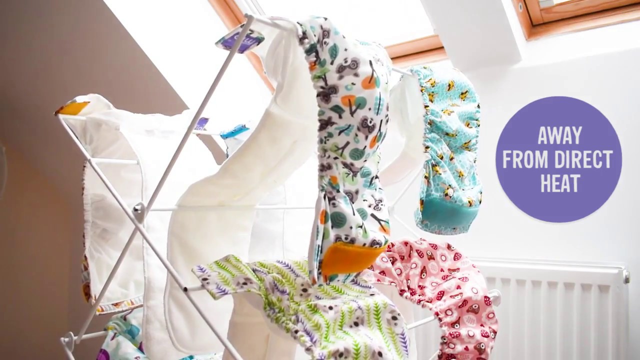 miofresh cloth diaper washing & drying tips - YouTube