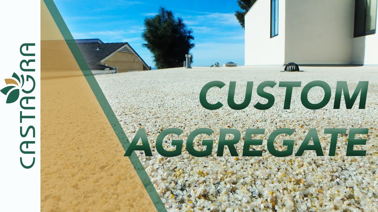 Beautiful Custom Aggregate (Create a Beach on your Roof!) - YouTube