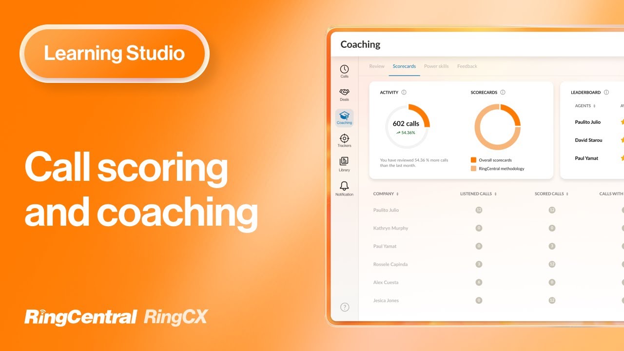 RingCX | Call Scoring & Coaching - YouTube