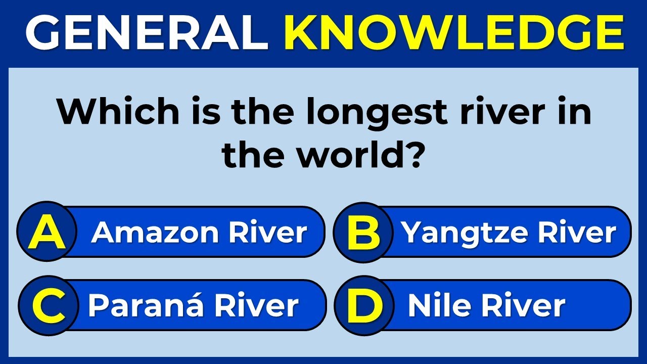 50 General Knowledge Questions! How Good Is Your General Knowledge? # ...