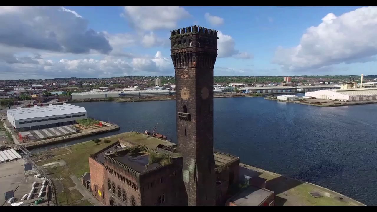 East float tower birkenhead docks - YouTube