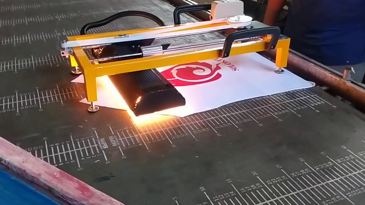 Trial curing sablon Ragper Clothing industry #screenprinting # ...