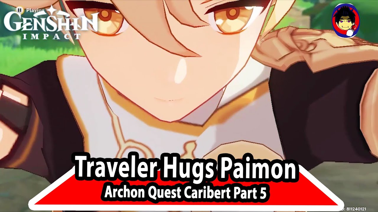 Traveler Hugs Paimon | Genshin Impact Caribert Chapter III Act VI ...