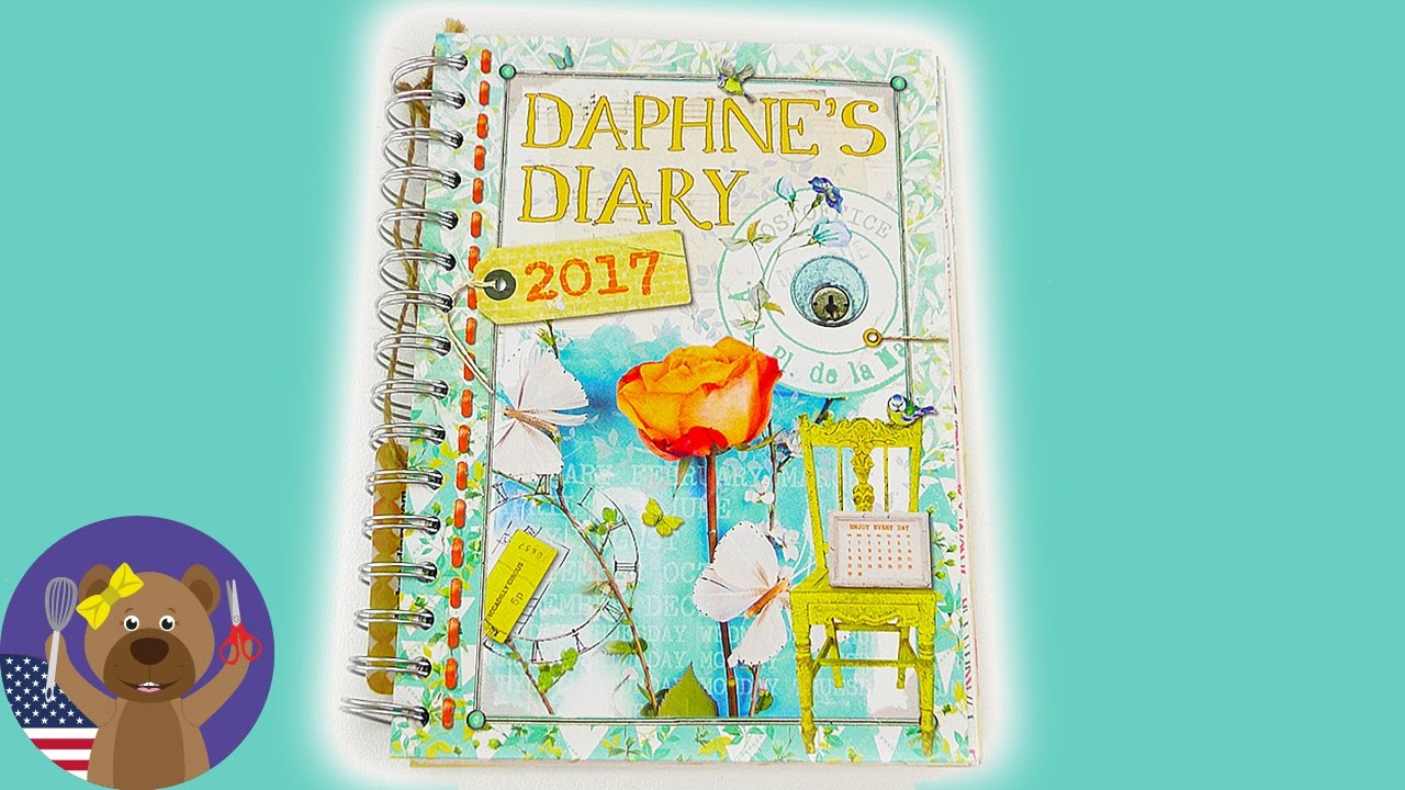 Calendar 2017 Review | Daphne´s Diary | Planner with a DIY Look - YouTube