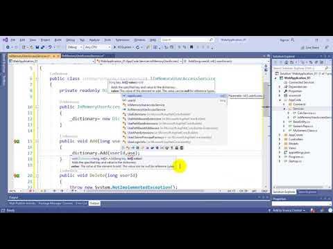 آموزش سرویس(Service) InMemory در Asp.net MVC Core3.1,5 - YouTube