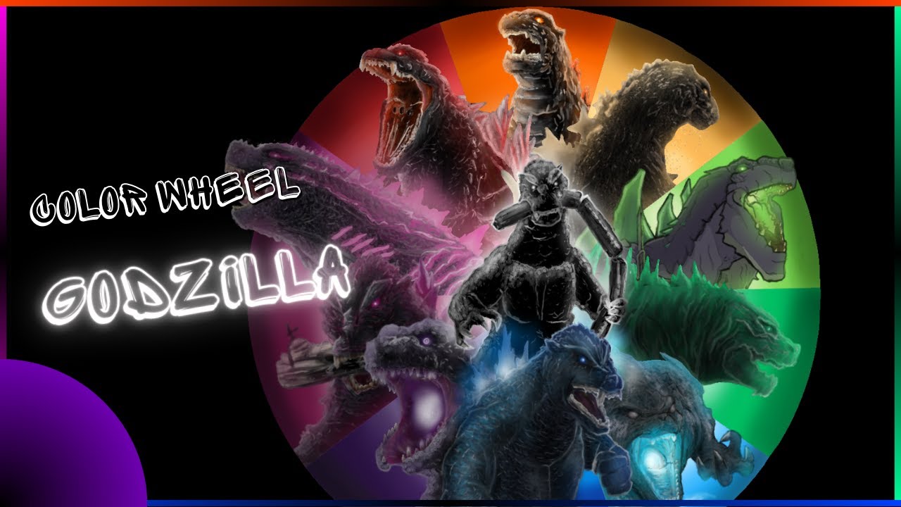 Color Wheel Challenge - Godzilla's versions - YouTube